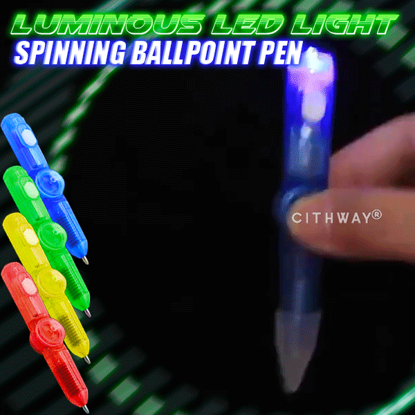 Cithway® Luminous LED Light Spinning Ballpoint Pen – Wishinglams